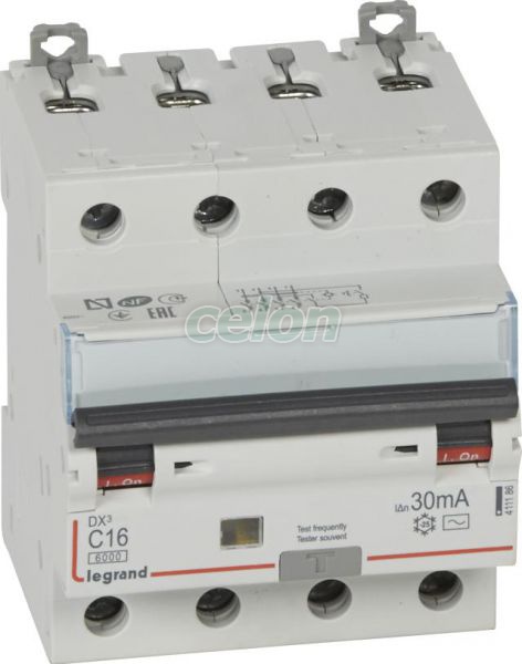 Dx3 4P C16 6000A Ac 30Ma 4M 411186-Legrand, LGR-411186, Legrand