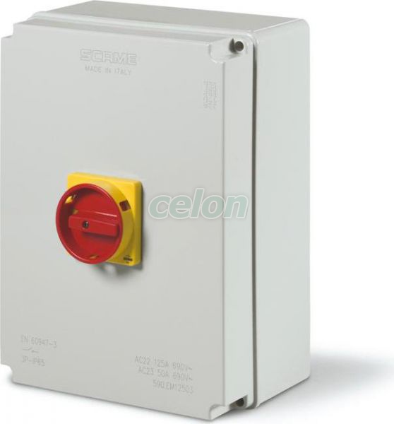 Atex Intrerupator separator 125A 4P IP55 ISOLATORS 590.EM12504 - Scame ...