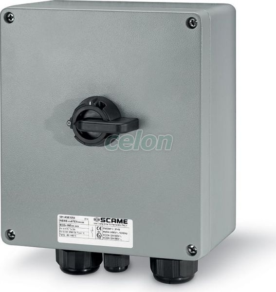 Atex Intrerupator separator 40A 3/4P IP66 ISOLATORS 591.AGE4004 - Scame ...