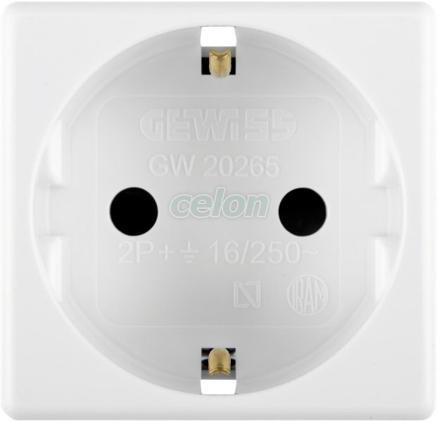 2P+E 16A Priza Schuko Sy/Al GW20265 - Gewiss, GEW-GW20265, Gewiss
