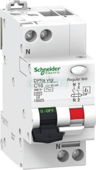 Siguranta automata cu protectie diferentiala Dpna vigi F+N 20A 30 mA 4. ...