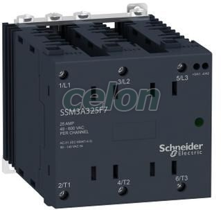 Releu Ssr 3P,180-280Vac,48-660Vac,25A SSM3A325P7 - Schneider Electric ...