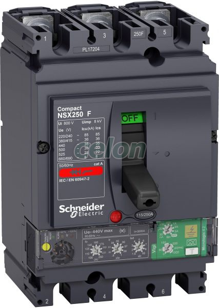 Compact NSX250 3P 36k Micrologic 4.2 250, SCH-LV433832, Schneider Electric
