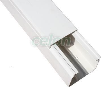 Canal de cablu Pvc 60mm x 40mm x 2m CANALUX, CNL-CX-F-60X40