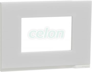 Unica Pure Rama 3 module Sticla Alba, SCH-NU610385, Schneider Electric
